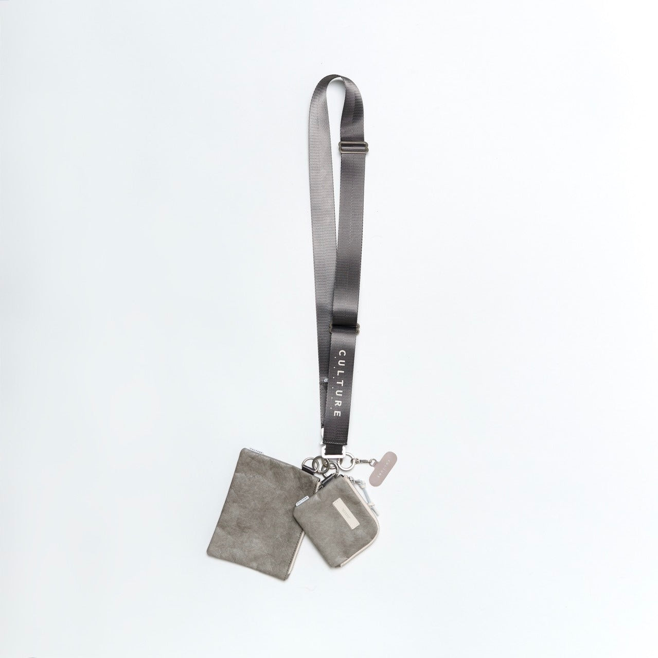 Utility Crossbody Multi Strap Tyvek Greige (Mini Wallet/Pouch/Smart Ph ...